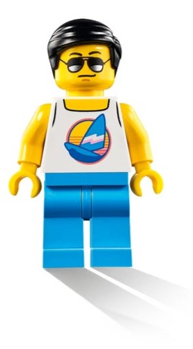 LEGO Beach Guy (with popsicle) – Minifigures Plus